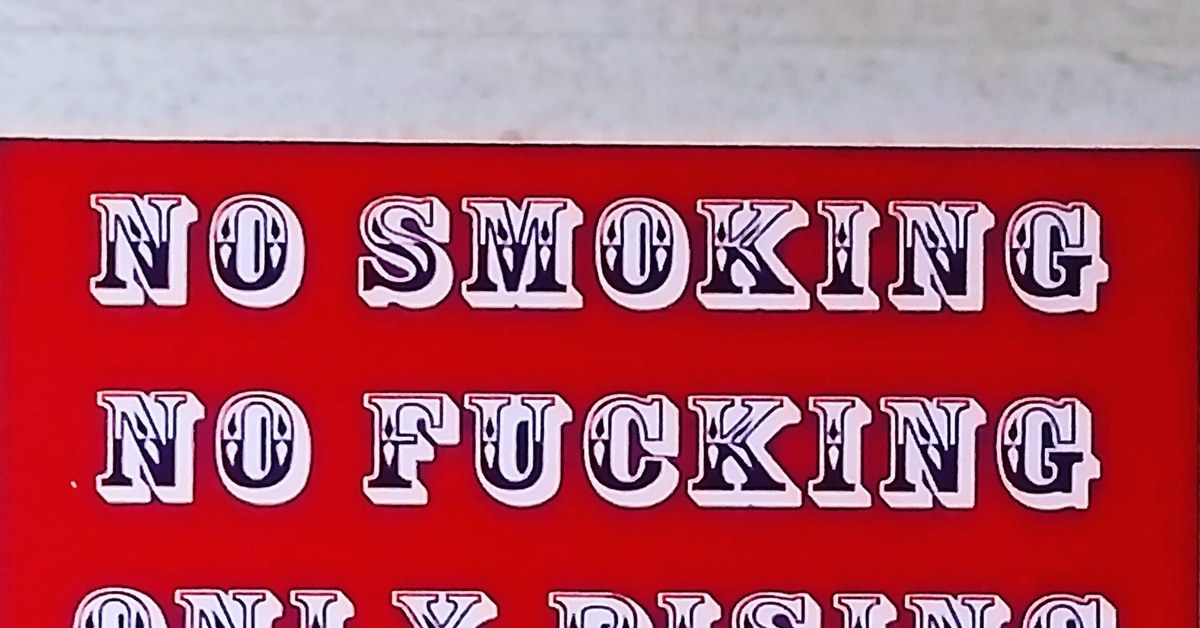 No smoking | Пикабу