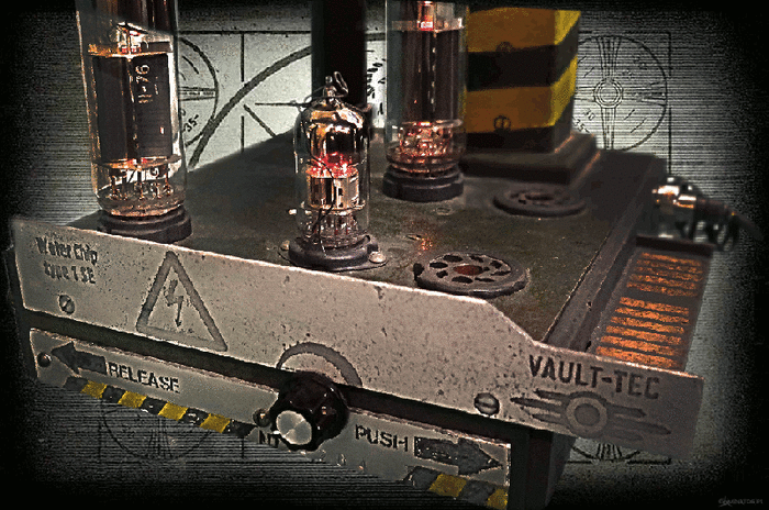 Ламповый усилитель для компьютера Водяной чип (Water Chip) из Fallout 1 ...
