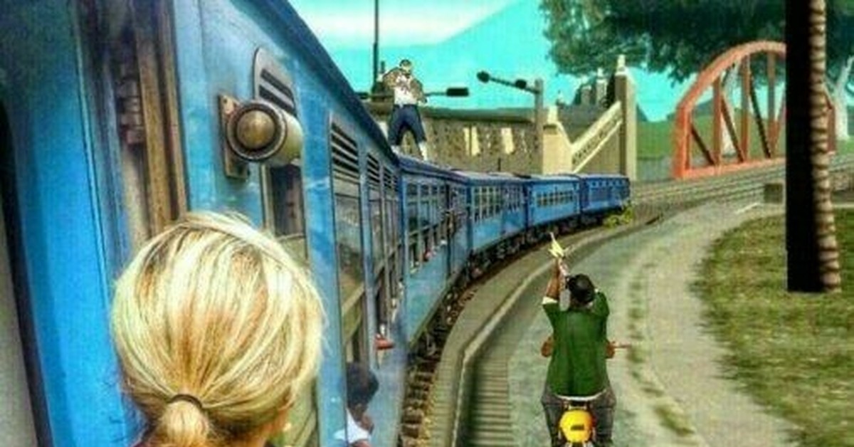 Follow that train. | Пикабу