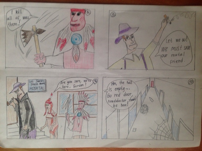 Комикс по мотивам GTA V (Moorehead rides again) | Пикабу