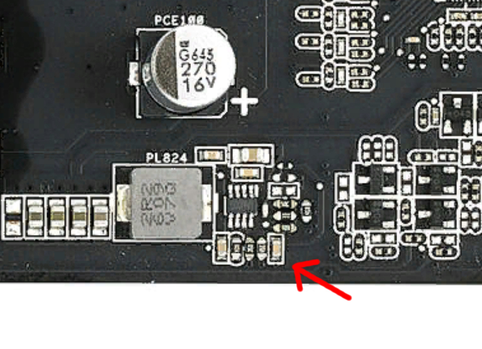 Помогите опознать SMD конденсатор на видюхе | Пикабу