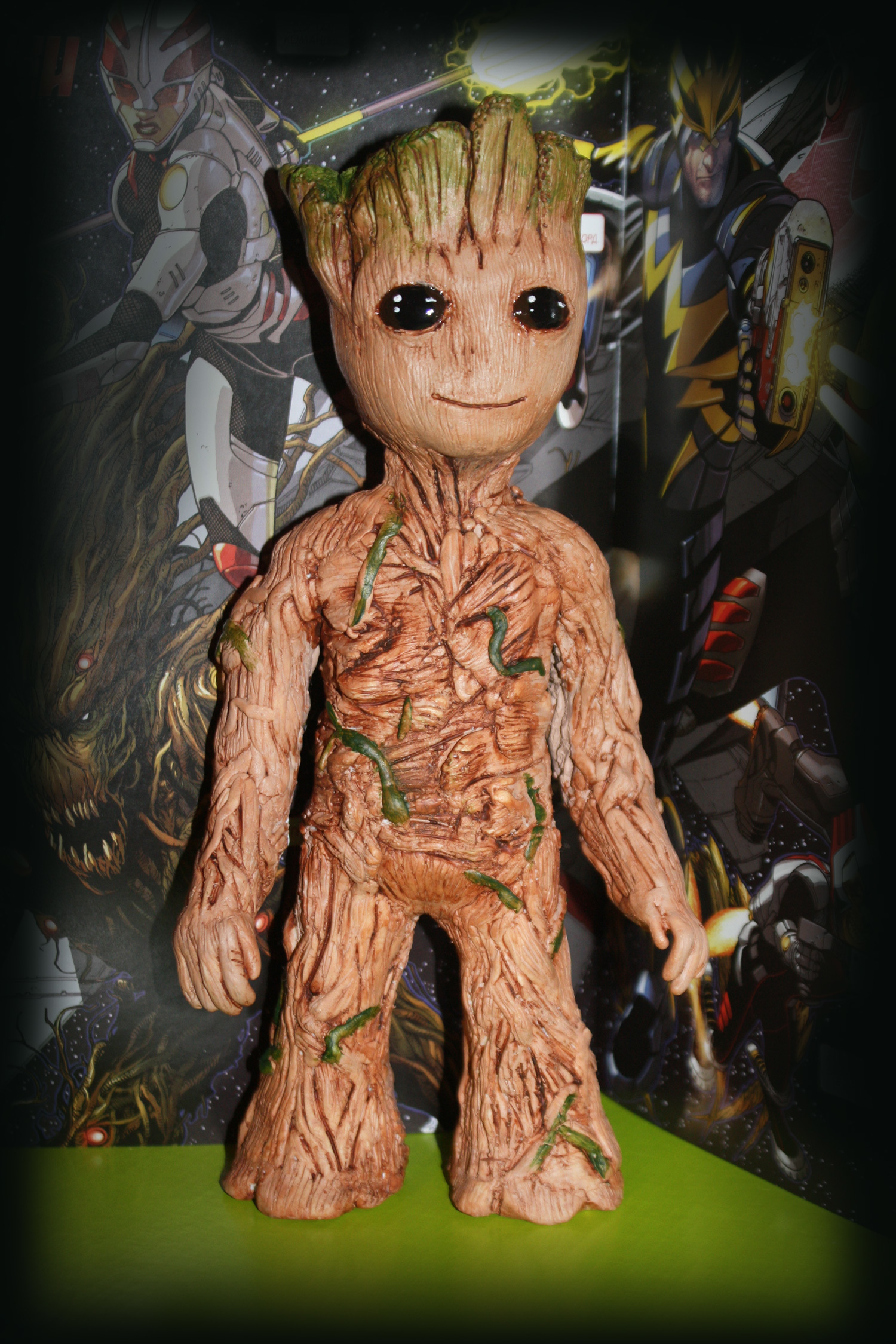 Малыш Грут (baby Groot) из полимерной глины | Пикабу