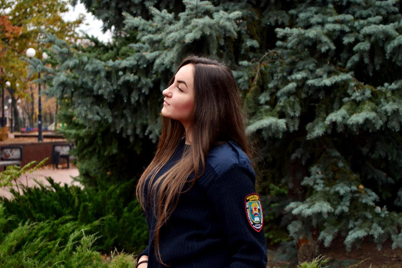 Девушки тоже умеют Родину защищать. МВД ЛНР. | Пикабу