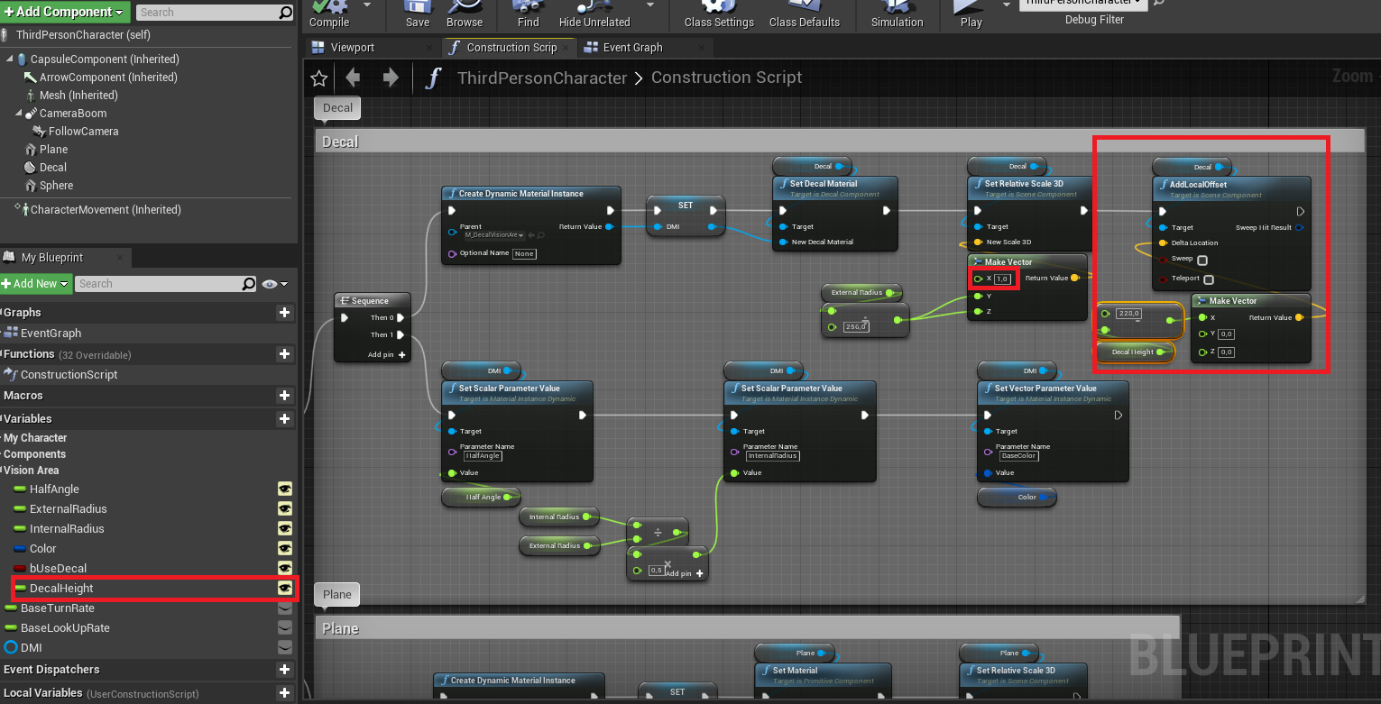 Создание простой области видимости для AI или персонажа [UE4] | Пикабу